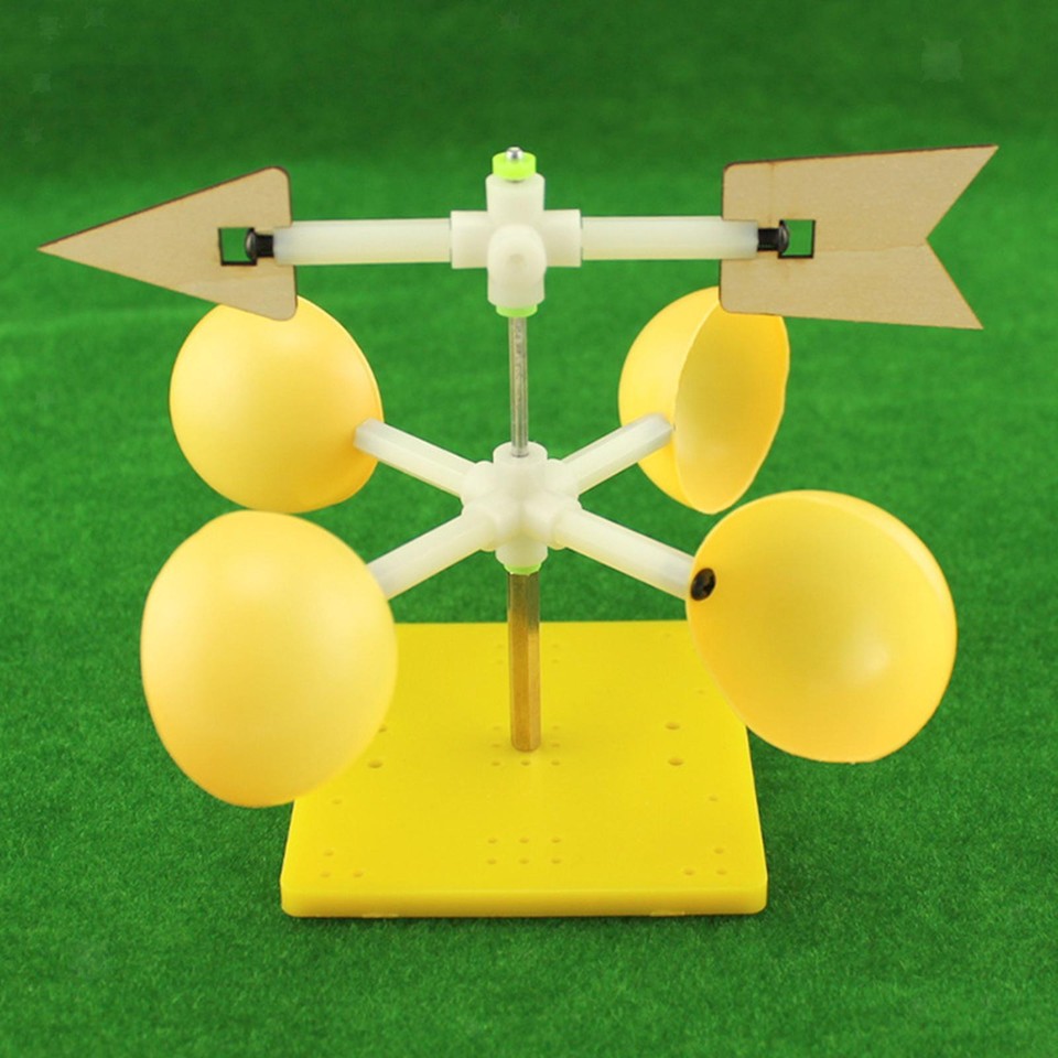 1Set Weather Vane Wind Indicator Wind Vane Model DIY Wooden Scientific ...