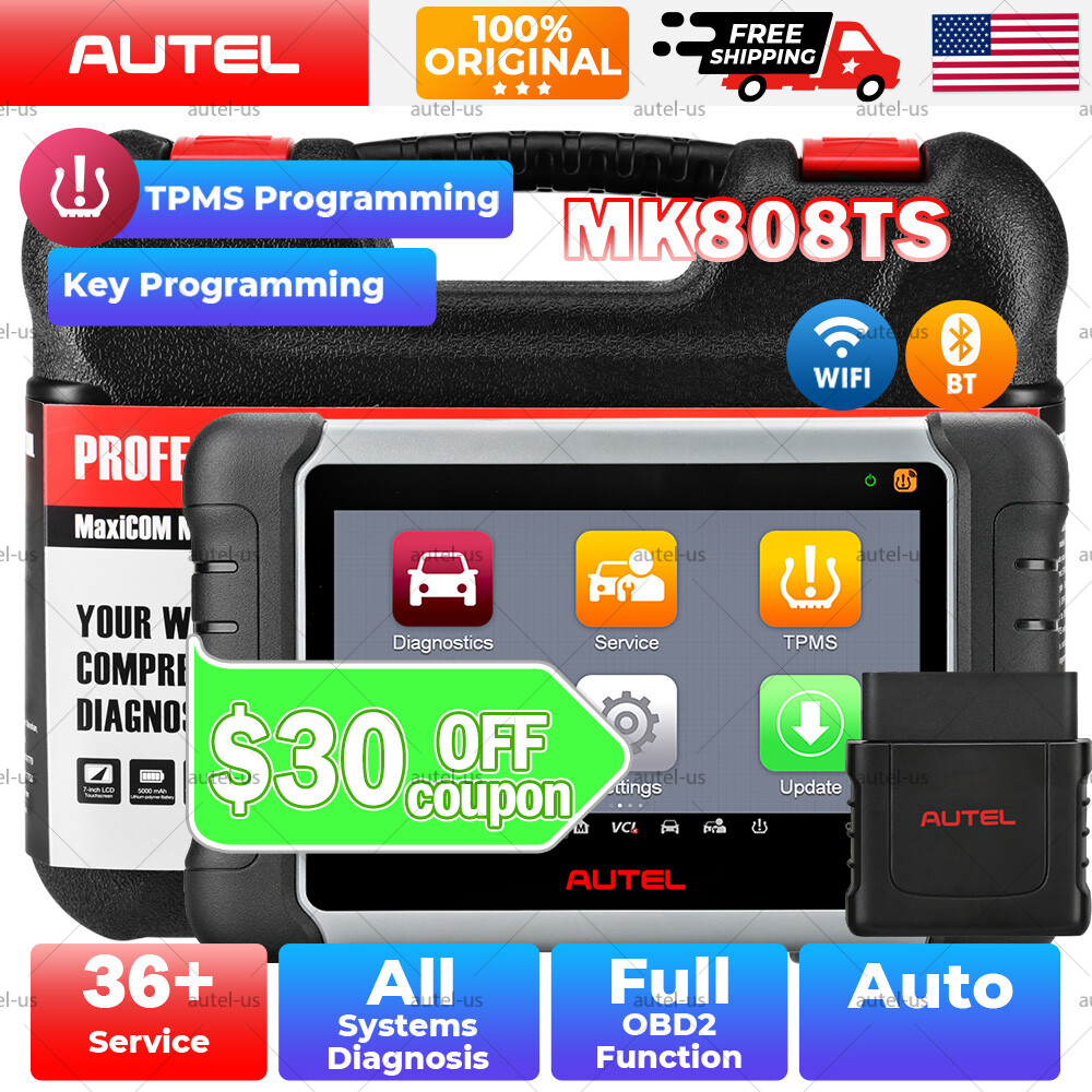 Autel MK808TS/MK808 PRO OBD2 Auto Diagnostic Scanner Code Reader Key ...