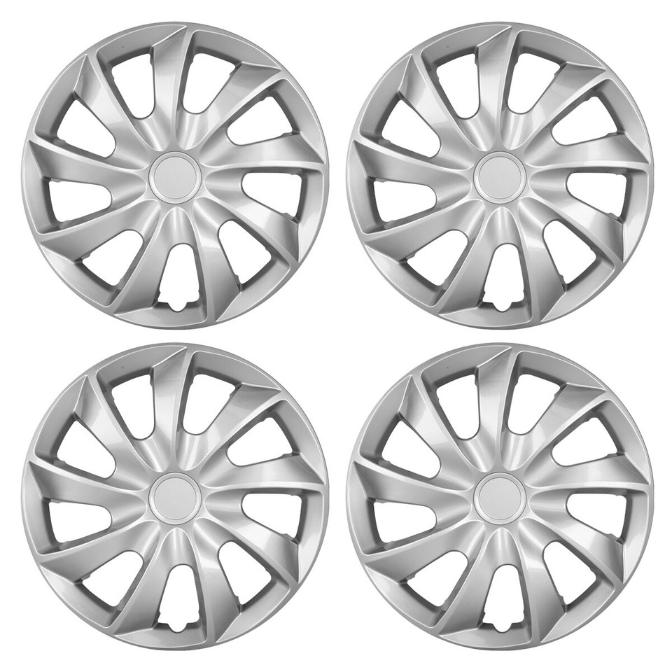 14"-16" Set of 4 Wheel Covers Snap On Full Hub Caps R14 R15 R16 Tire ...
