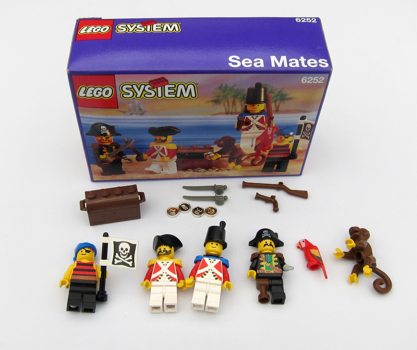 VINTAGE LEGO 6252 SEA MATES SET w/BOX**PIRATES**COMPLETE**1993**NICE ...