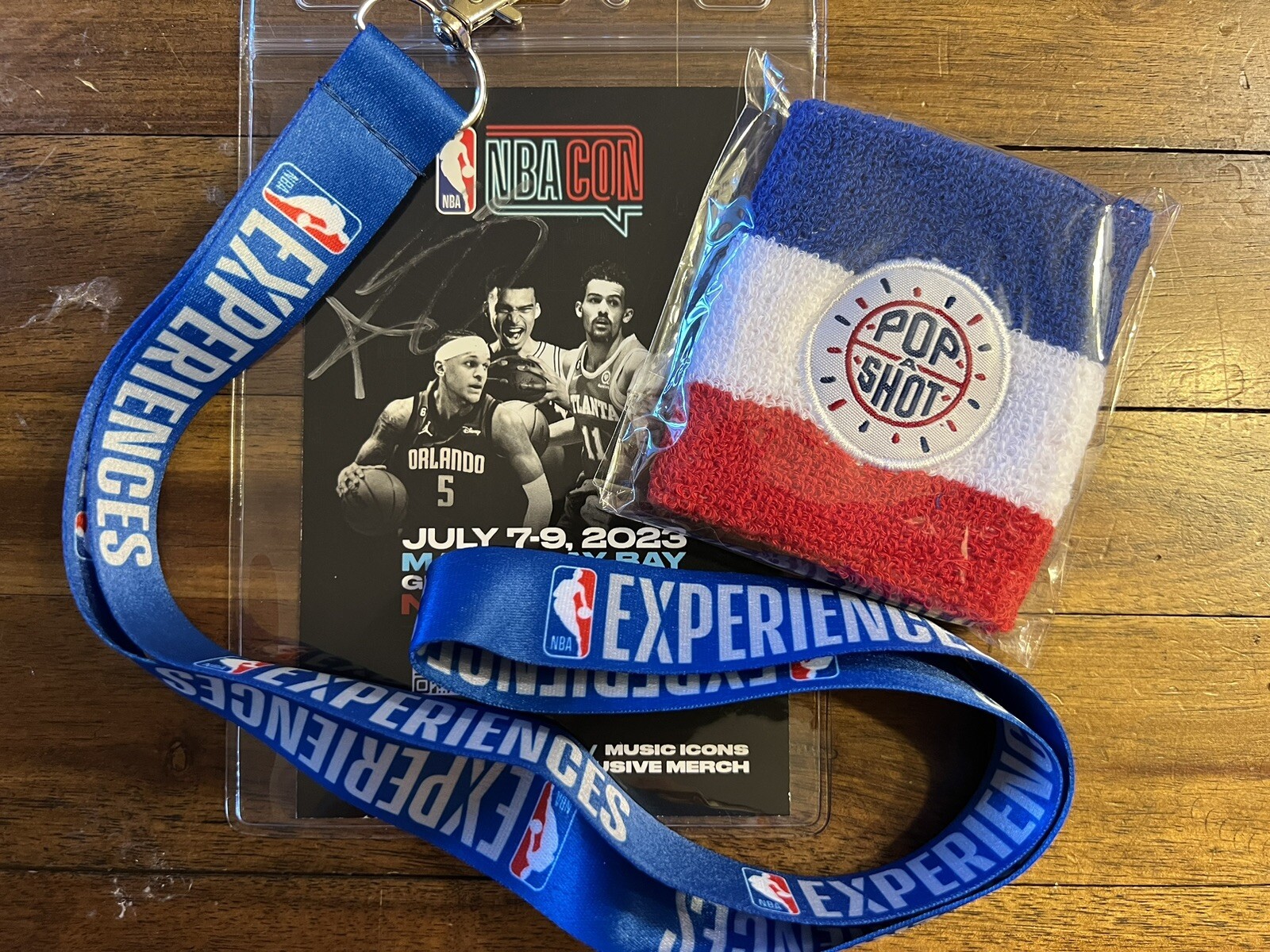 NBA CON 2023 LAS VEGAS ANFERNEE SIMONS AUTOGRAPH LANYARD WRISTBAND ...