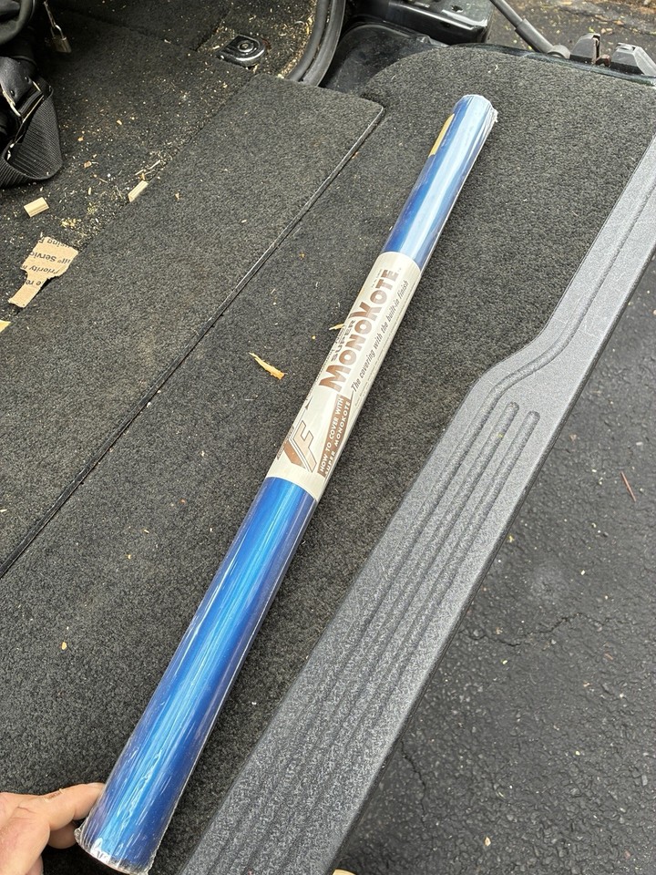 NOS Metallic Blue Top Flight Monokote Film Covering Balsa R/c Model ...