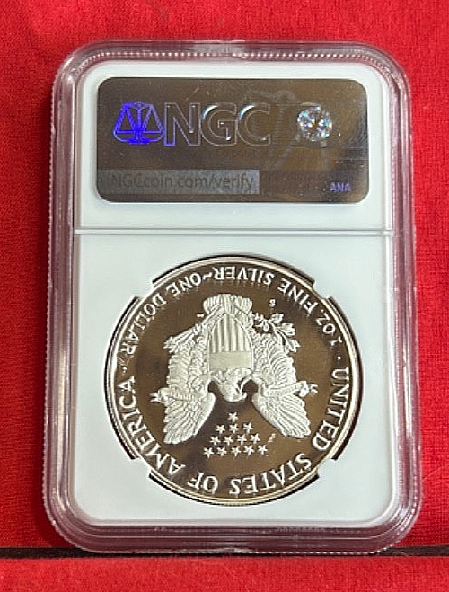 🔥1986 S PROOF $1 Silver American Eagle Coin Graded PF 69 Ultra Cameo by ...