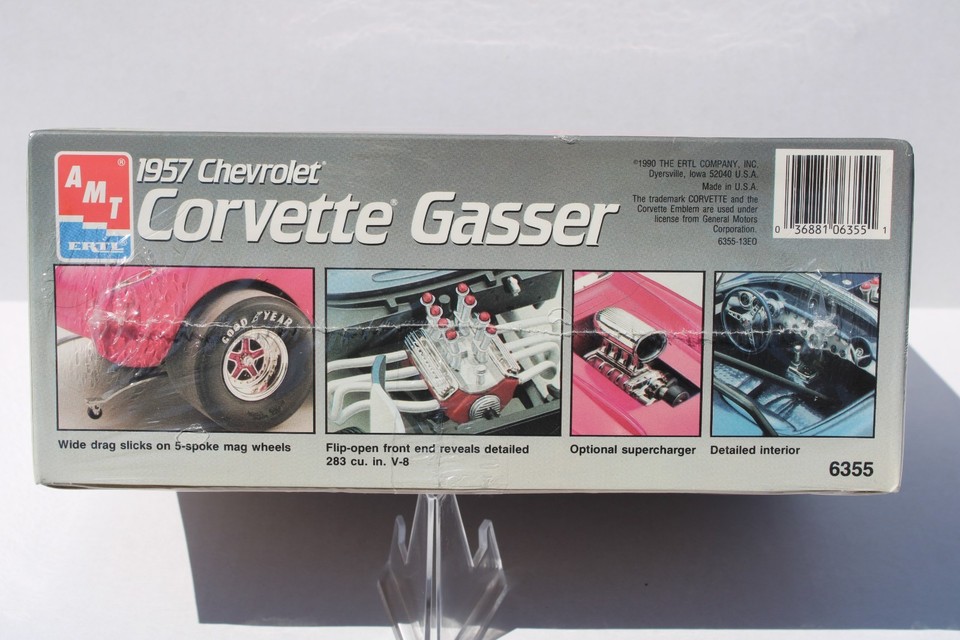 1957 Chevrolet Corvette Gasser 1/25 AMT Ertl Plastic Car Kit Unopened ...