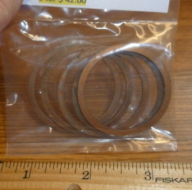 Lot of 5 CONTINENTAL SOLID COPPER GASKET 531080 / 653736 for C-125 C ...