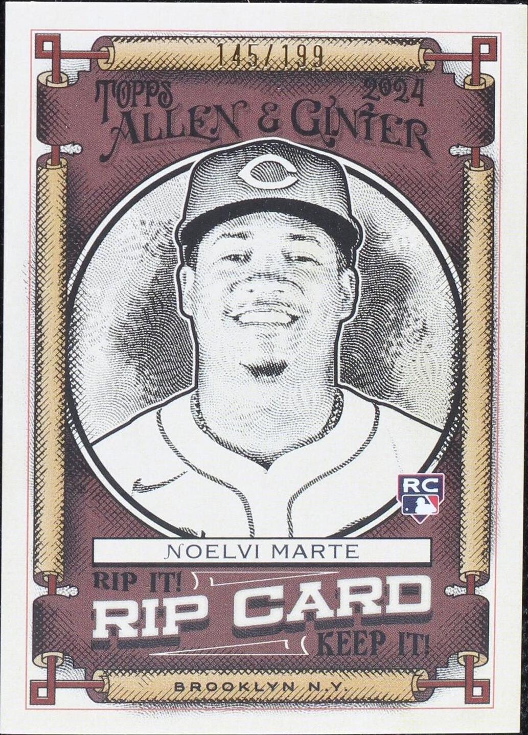 2024 Topps Allen & Ginter - Rip Cards Noelvi Marte #RIP-NM /199 (RC ...