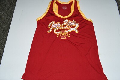 Women's Iowa State Cyclones L Jersey Tank Top (Red) 5th & Ocean | eBay