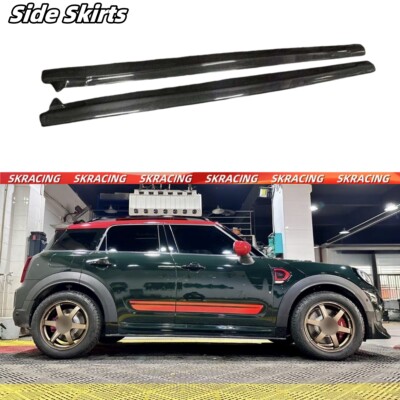 Fits Mini Cooper Countryman JCW F60 18-23 Carbon Fiber Side Skirts ...
