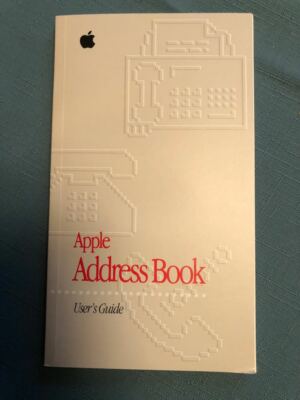Manual: Apple Address Book User's Guide 030-7363-A | eBay