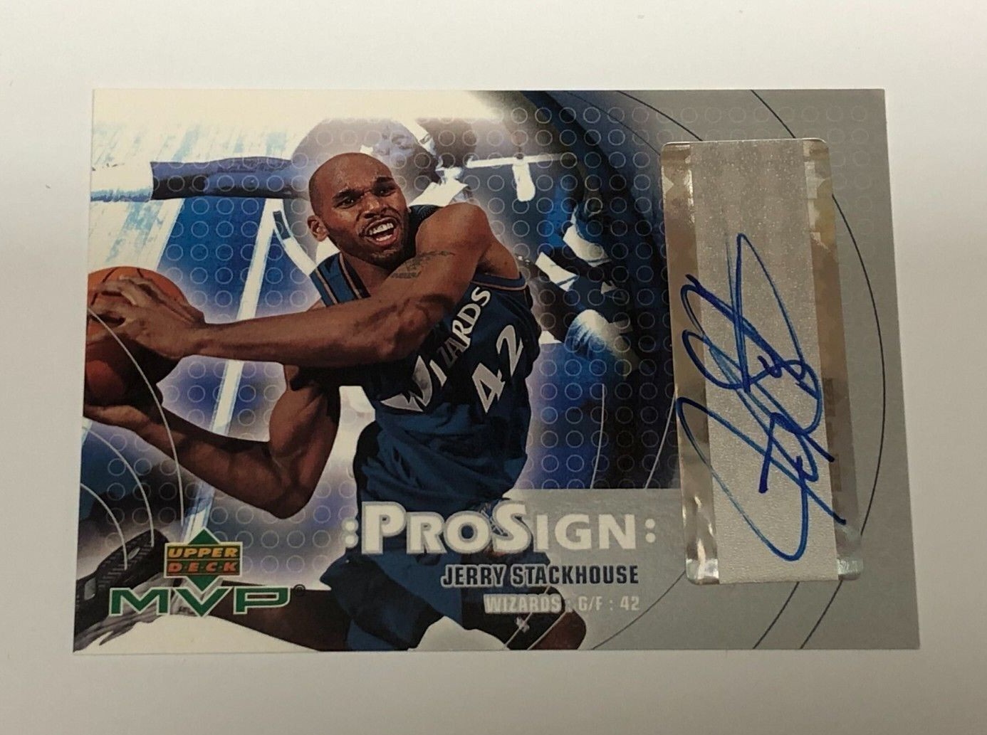 2003 Upper Deck MVP JERRY STACKHOUSE ProSign Autograph card JS | eBay