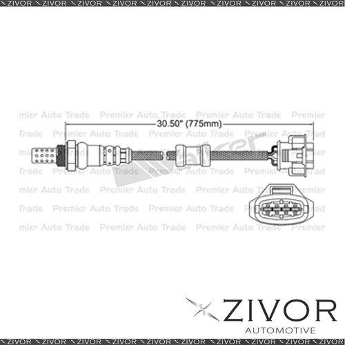 New Post Catalytic Oxygen Sensor Right For Porsche Boxster 987 2.7 M96 ...