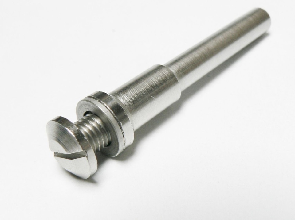 Screw Type Mandrel Arbor 1/4" Shank & Screw Head Wheel Disc Holder A ...