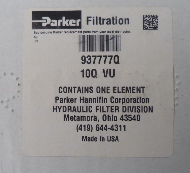 Parker / Fairey Arlon Filter Element 937777Q for sale online | eBay