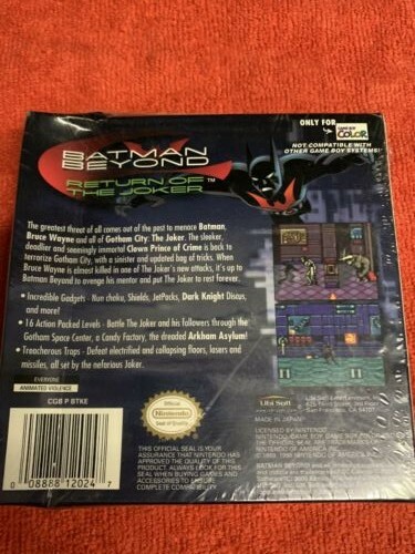 Gameboy Color Batman Beyond Return of Joker New Factory Sealed | eBay