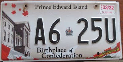 2022 PRINCE EDWARD ISLAND CANADA BROWN CONFEDERATION HOUSE LICENSE ...