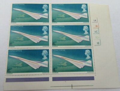 1969 CONCORDE GOAMAN HARRISON 4d BLOCK OF 6 STAMPS MNH | eBay