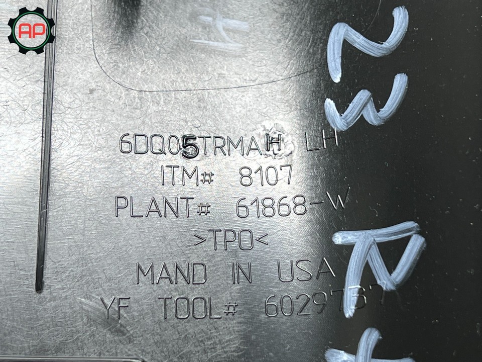 23-26 DODGE RAM 1500 LEFT & RIGHT C & B PILLAR TRIM SET OF 4 ITEM BLACK ...