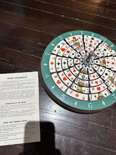Vintage Poker Spinnerette Game Machine | eBay