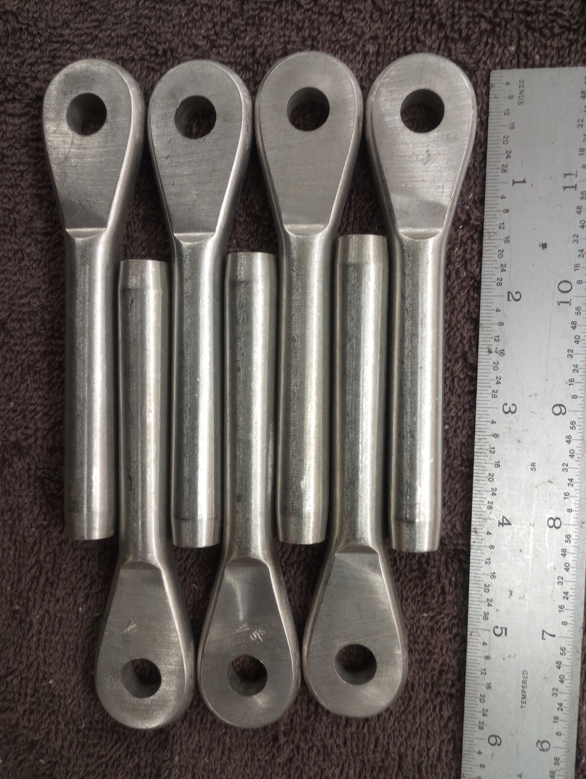 MS20668-8 Eye Swage Fitting, 304SS, 1/4" Wire rope, 3/8"Pin, NOS N.O.S ...