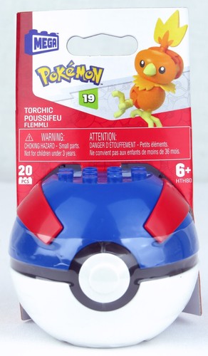 Mega Construx Pokémon Torchic Poke Ball Series 19 Builder Set 20 Pcs BNIP Sealed | eBay