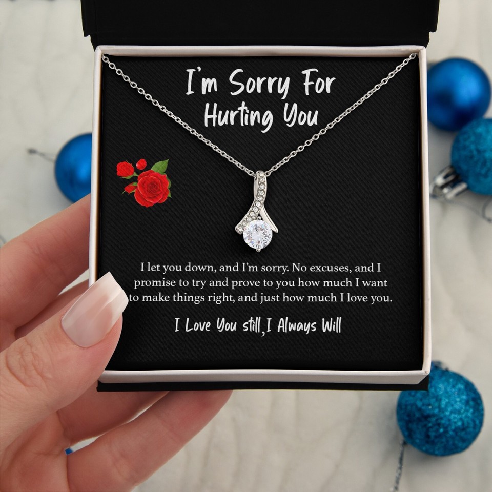 I'm Sorry Necklace Gifts, Apology Gifts For Her, Forgiveness Gift, Wife ...