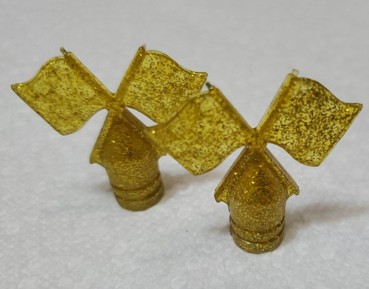 N.O.S. SCHWINN / MUSCLEBIKE / LEMON PEELER FLAG VALVE CAPS: YELLOW ...