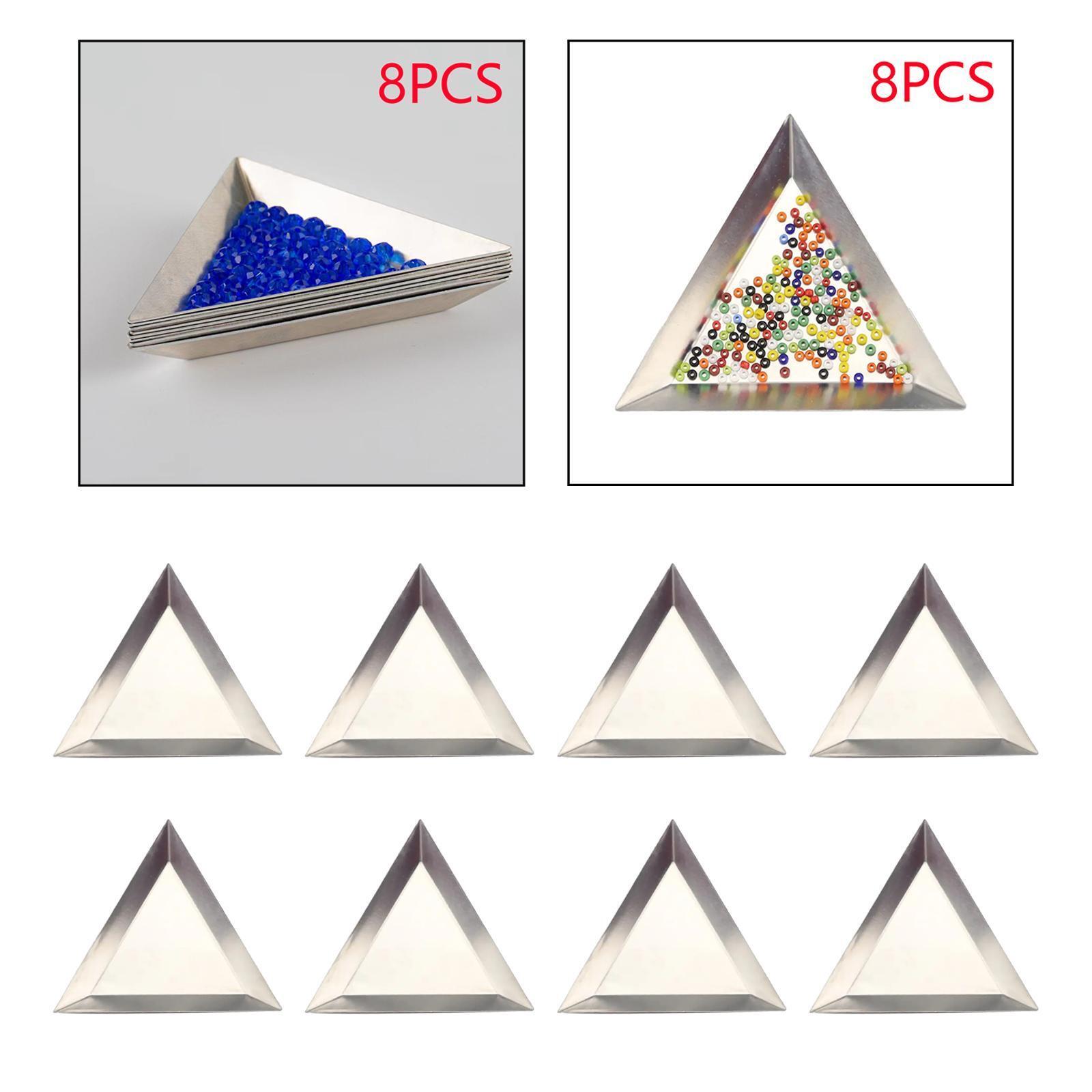 8Pcs Triangle Sorting Trays Decor Organizer Art Painting Tray DIY Art ...