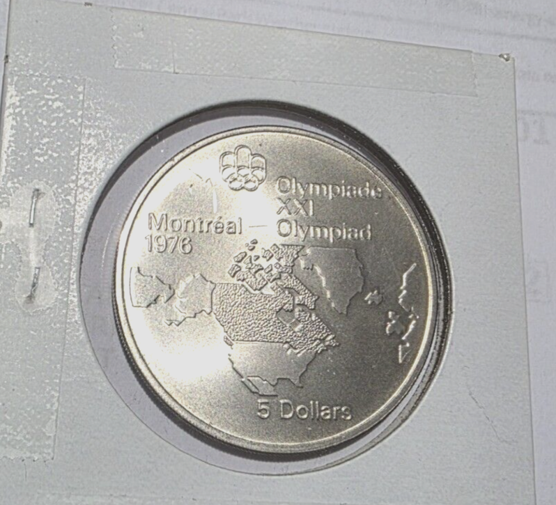 1973 Canadian Coin $5 Map of North America 1976 Olympic Coin | eBay