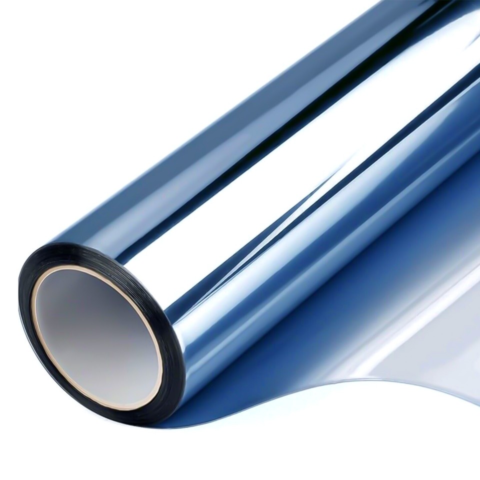 Blue One Way Mirror Tint Film 100CM x 100CM – Anti-Glare & Privacy for ...