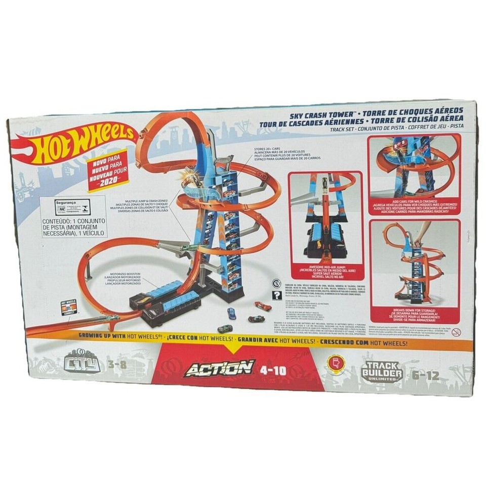 Hot Wheels GJM76 Sky Crash Tower Track Set Brand New In Box Mattel ...