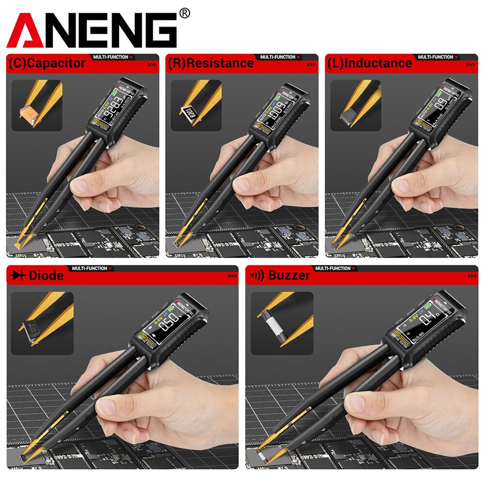 Digital Smart Tweezer SMD Tester ESR Meter LCR Meter Tweezer ...