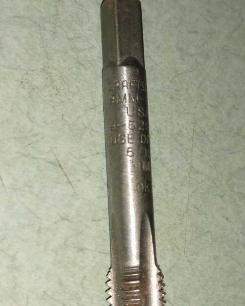 Craftsman Vintage Tap - HS 9mm x 1.25 - Right Hand - Used - Good ...