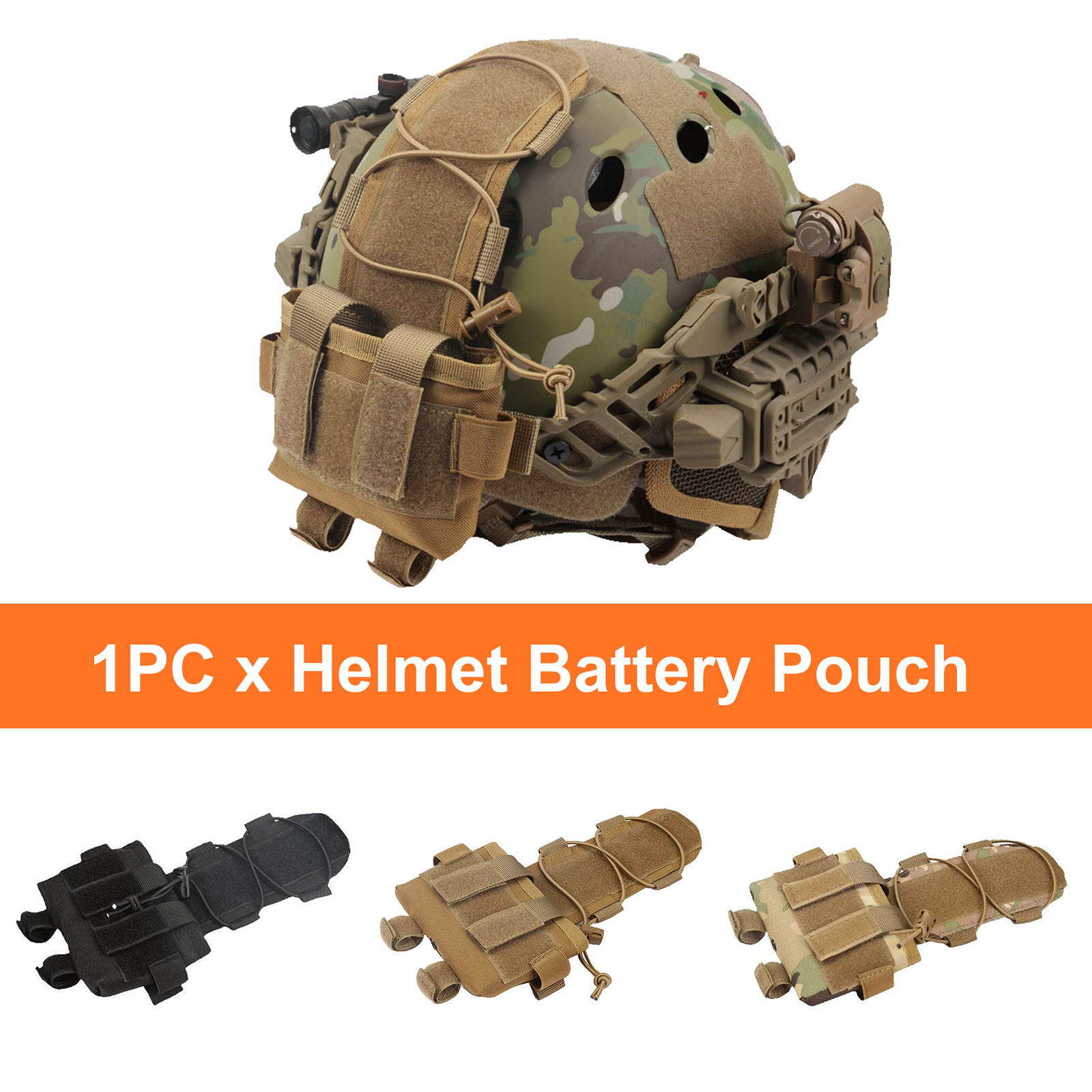 Counterweight Outdoor Sports Helmet Battery Pouch Professional MK2 Fit ...