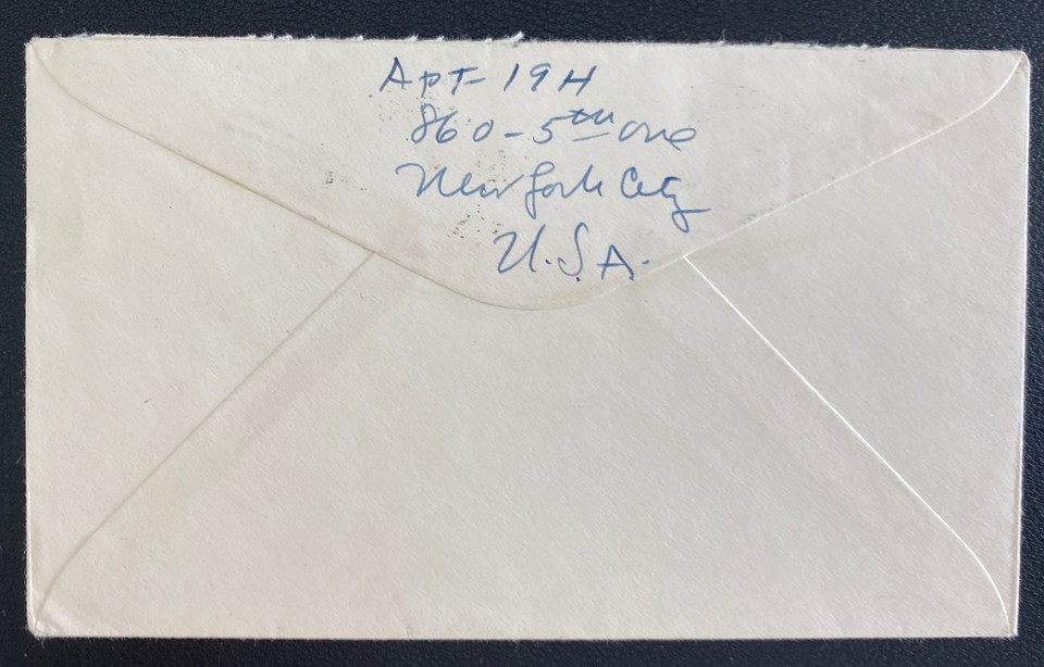 1954 Pitcairn Island First Day Cover FDC To East Nause NJ Usa Post ...