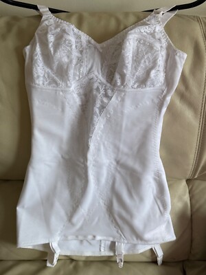 Vintage Nylon Girdle Suspenders Sizes 36 Sharnos Corset Shapewear | eBay UK