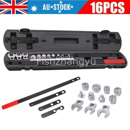 16Pcs Ratcheting Serpentine Belt Tool Sockets Set Fit For Chrysler GM ...