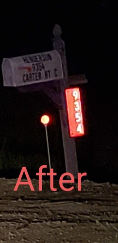 Customized 911 red reflective address sign. Highly visible day or night ...