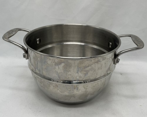 Emeril Strainer Steamer Pot Insert Colander Double Handle 7.5 ...