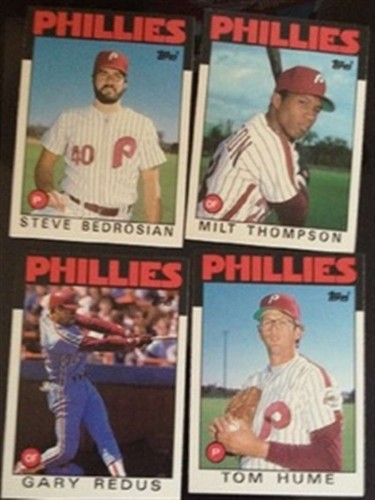 1986 Topps Traded Philadelphia Phillies Team Set 4 Cards NM-MT | eBay