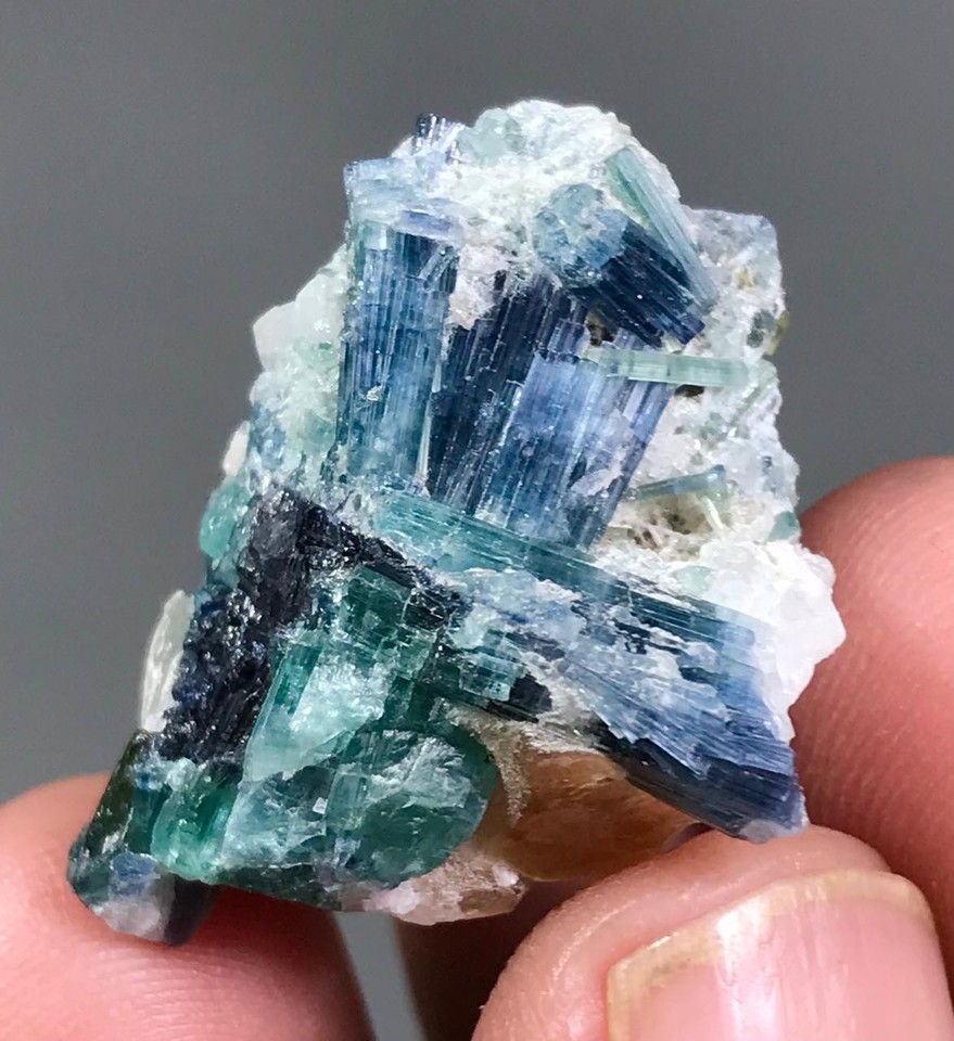 Natural Indicolite Tourmaline Crystal Specimen Blue Gemstone ...