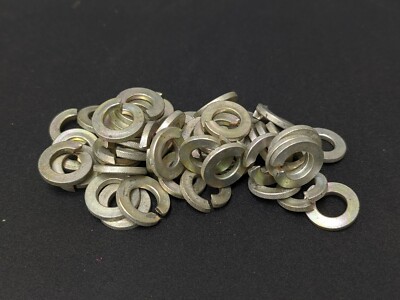 Lot Of 50 STEEL 1/4 Split Spiral Lock Washer Aircraft American | eBay