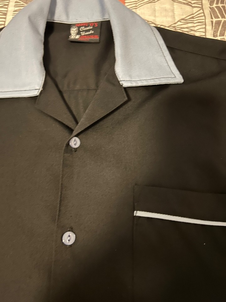 Daddy O's Shirt Mens Short Sleeve Button Retro Bowling Rockabilly VLV ...