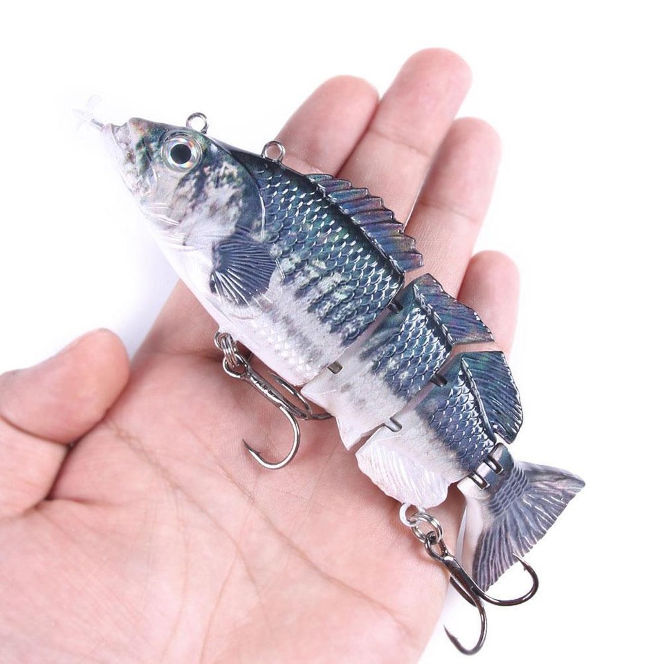 Electric Multi-section Fish Bait Automatic Swimming Electric Fishing ...
