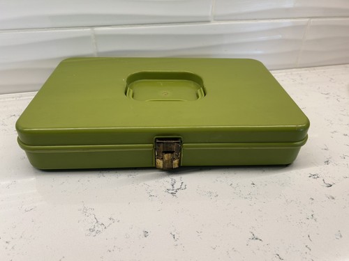 Vintage Wil-Hold Wilson MFG Corp. Sewing Box Thread Organizer Green W7 ...