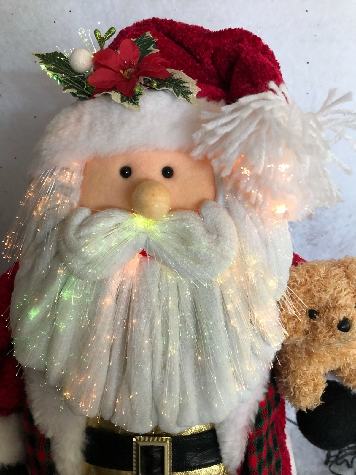 Wonderful Christmas 2ft Tall Fiber Optic Santa Claus with Bag of Toys ...