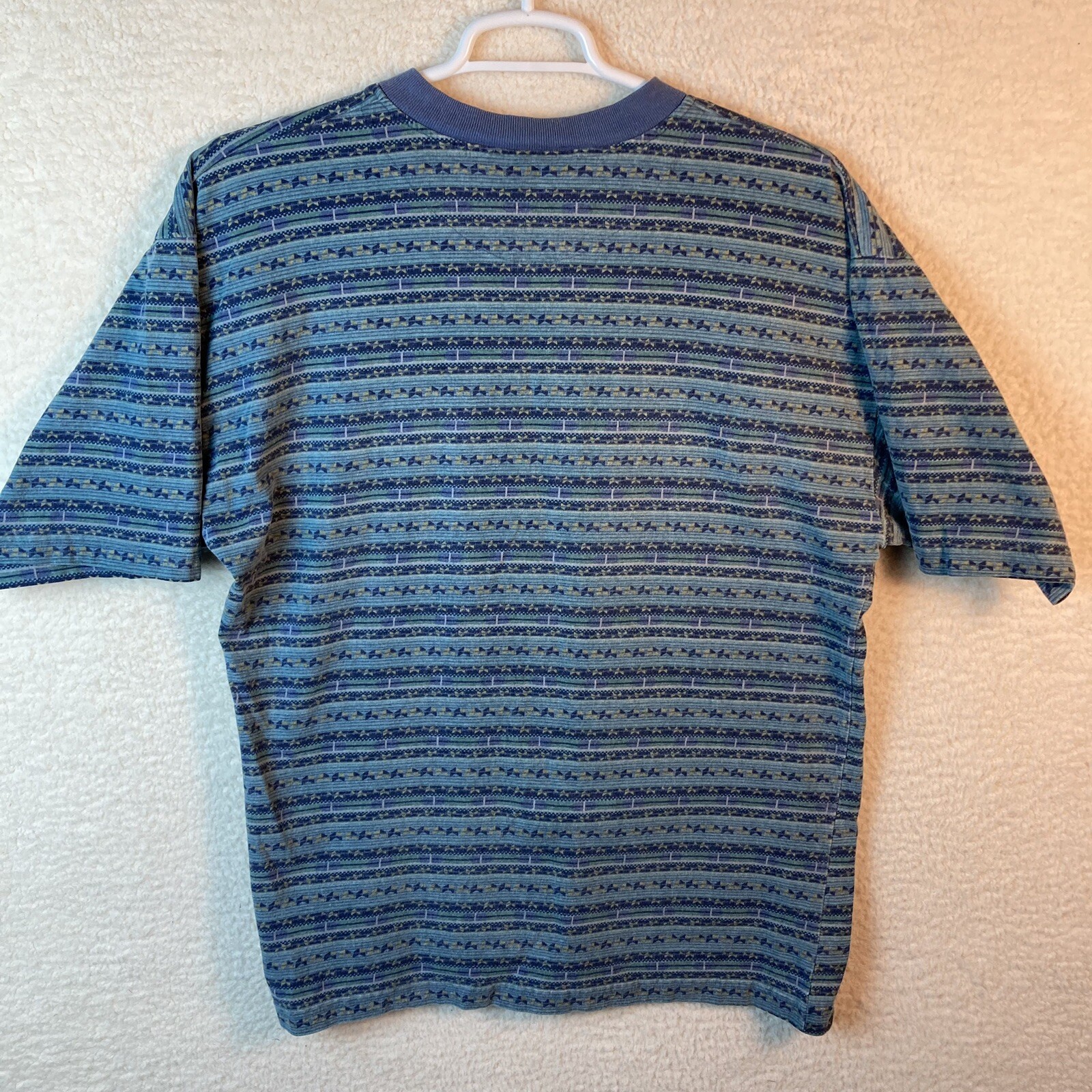 Vng 80's Ocean Pacific The First Wave Mens L Abstract… - Gem