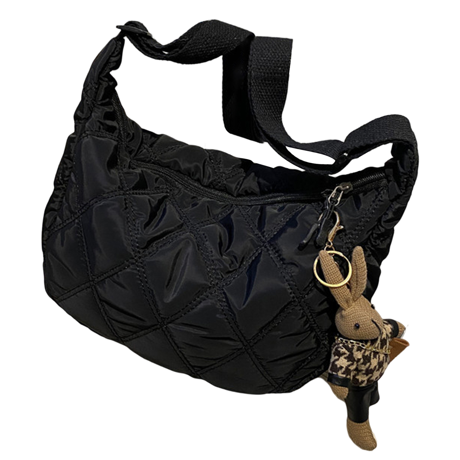 Messenger Bag Rhombus Texture Storage Street Style Crossbody Bag ...