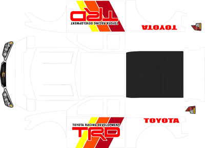 redcat rampage monster truck toyota Theme body wrap decals stickers | eBay