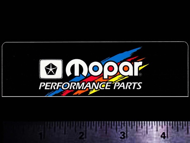 MOPAR Performance Parts - Original Vintage Racing Decal/Sticker DODGE ...