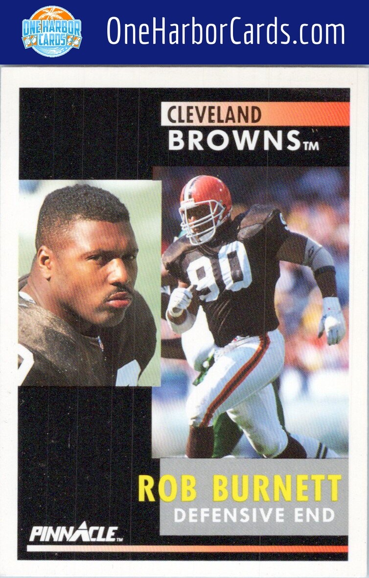 1991 Pinnacle Cleveland Browns #79 Rob Burnett | eBay